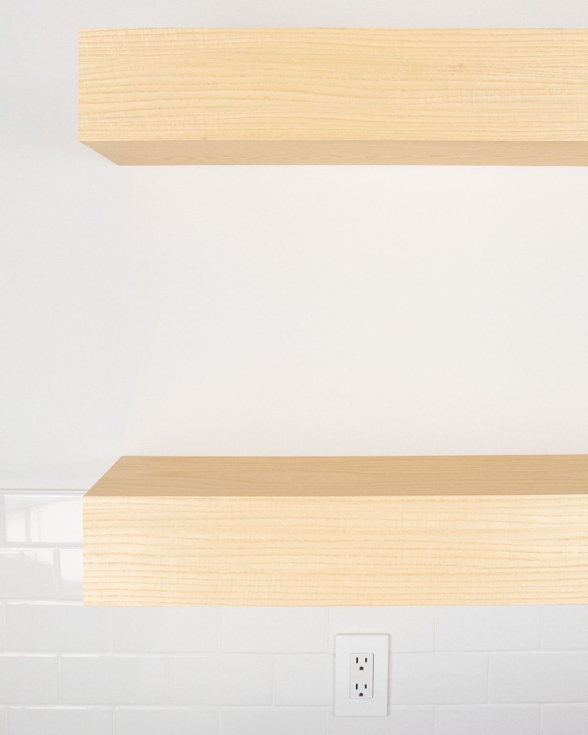 Ash Floating Shelves 4.1-6" thick