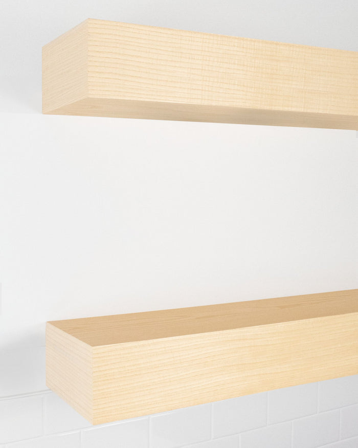 Ash Floating Shelves 4.1-6" thick