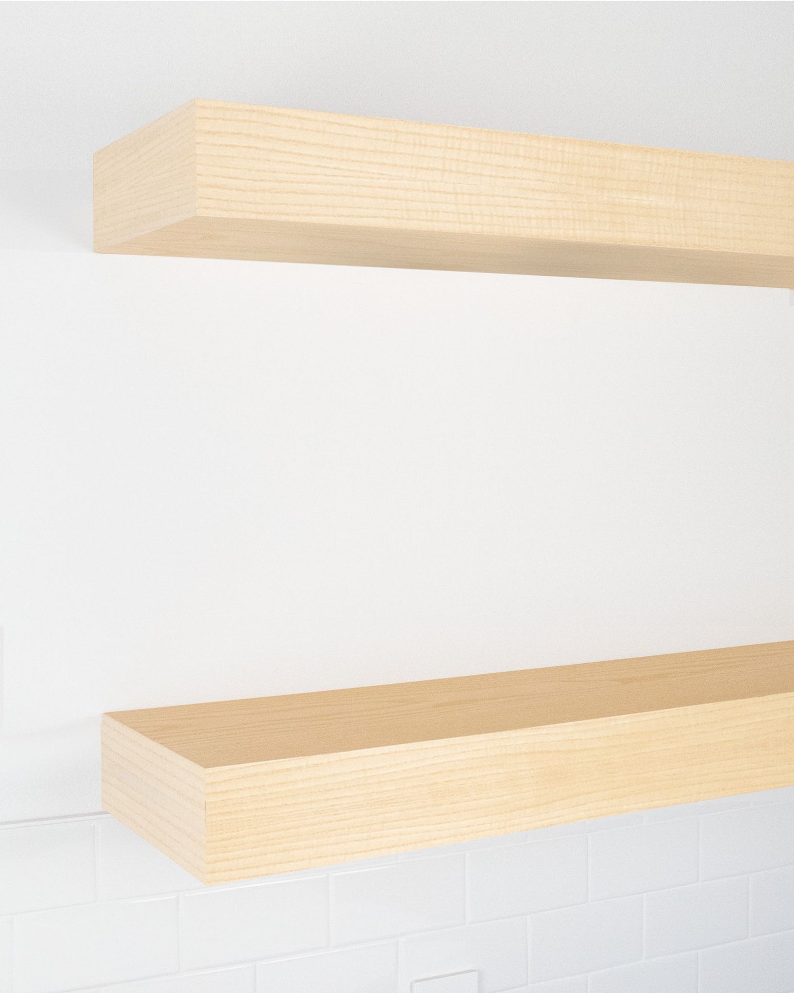 Ash Floating Shelves 2-4" thick