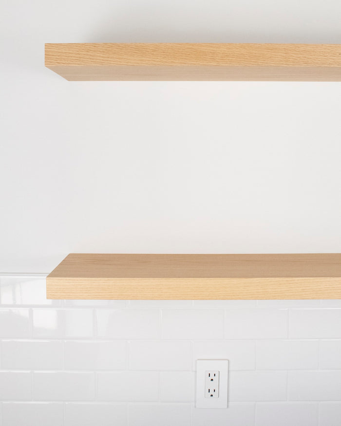 Ready to ship Floating Shelf Floating shelves in Bleached Oak