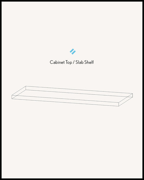 Bamboo 2-4" thick Cabinet Top / Slab Shelf