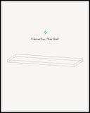 Chocolate Bamboo 1.75" thick Cabinet Top / Slab Shelf