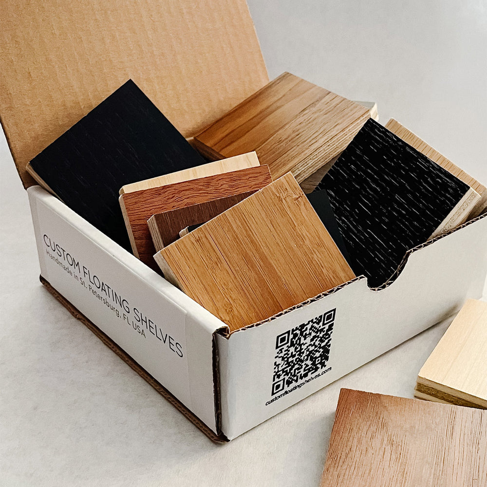Order Custom Floating Shelf Wood Samples