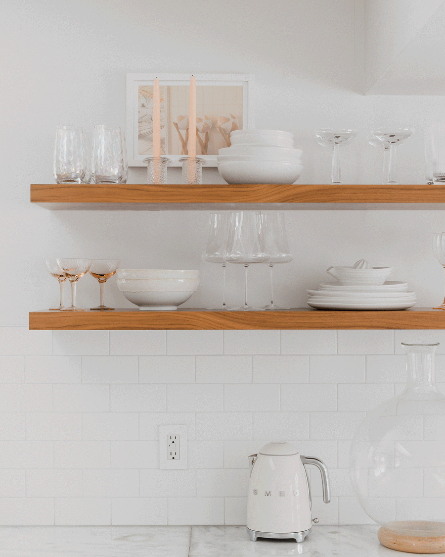 Custom Floating Shelves | Floating Corner Shelves