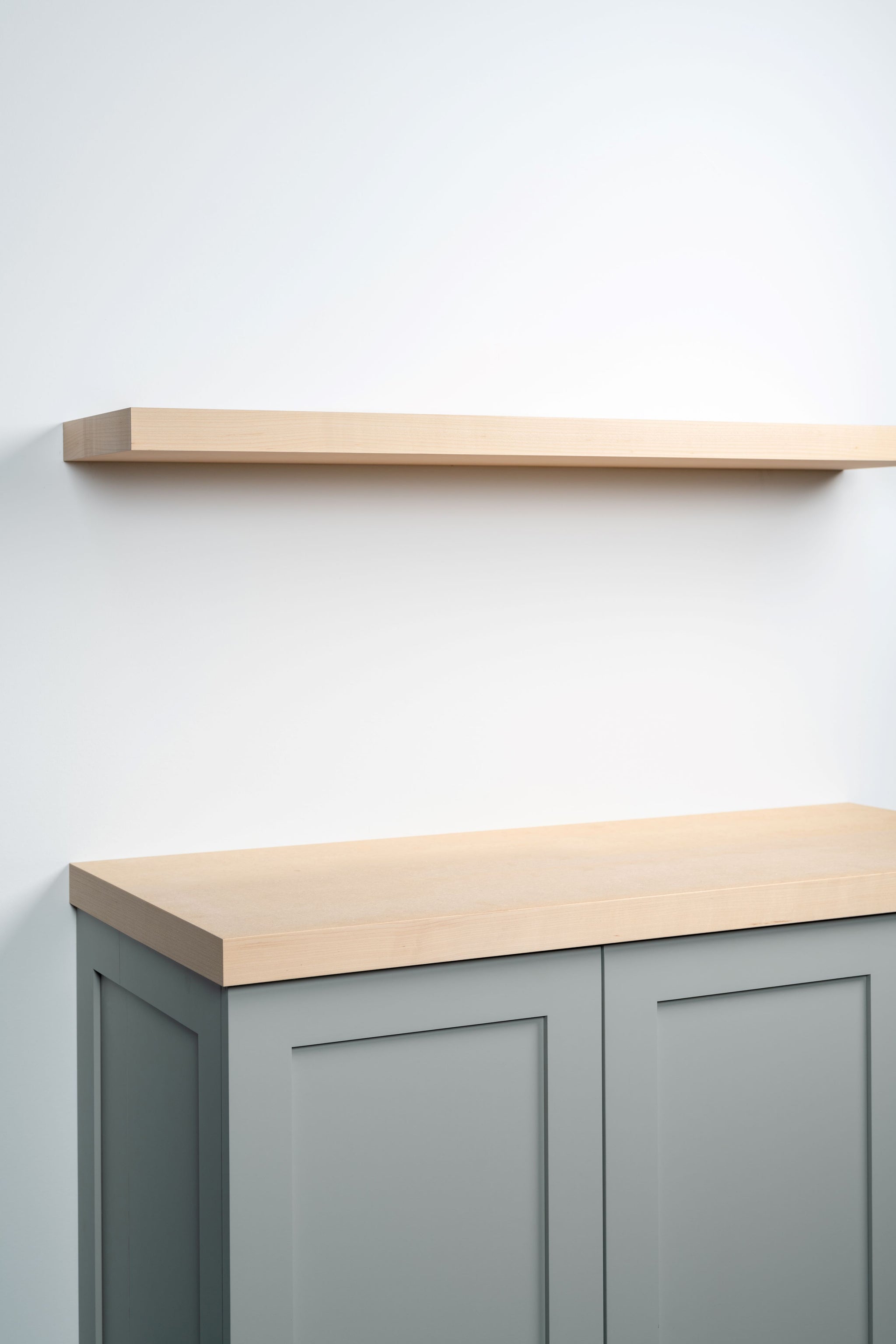 U-Paint MDF 2-4" thick Cabinet Top / Slab Shelf