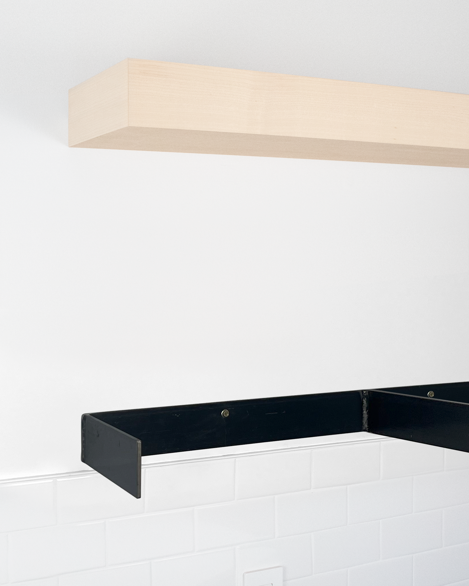 U-Paint MDF Floating Shelves 2-4" thick