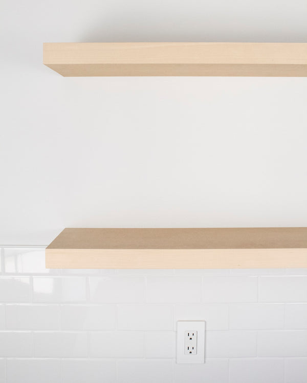 Custom Floating Shelves | Floating Corner Shelves