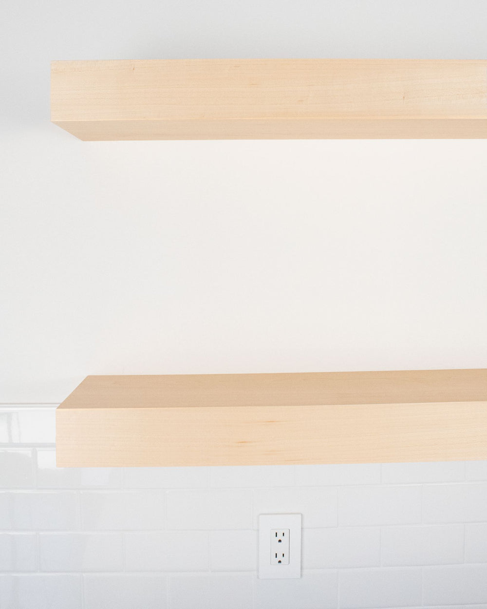 Maple Floating Shelves 2-4" thick