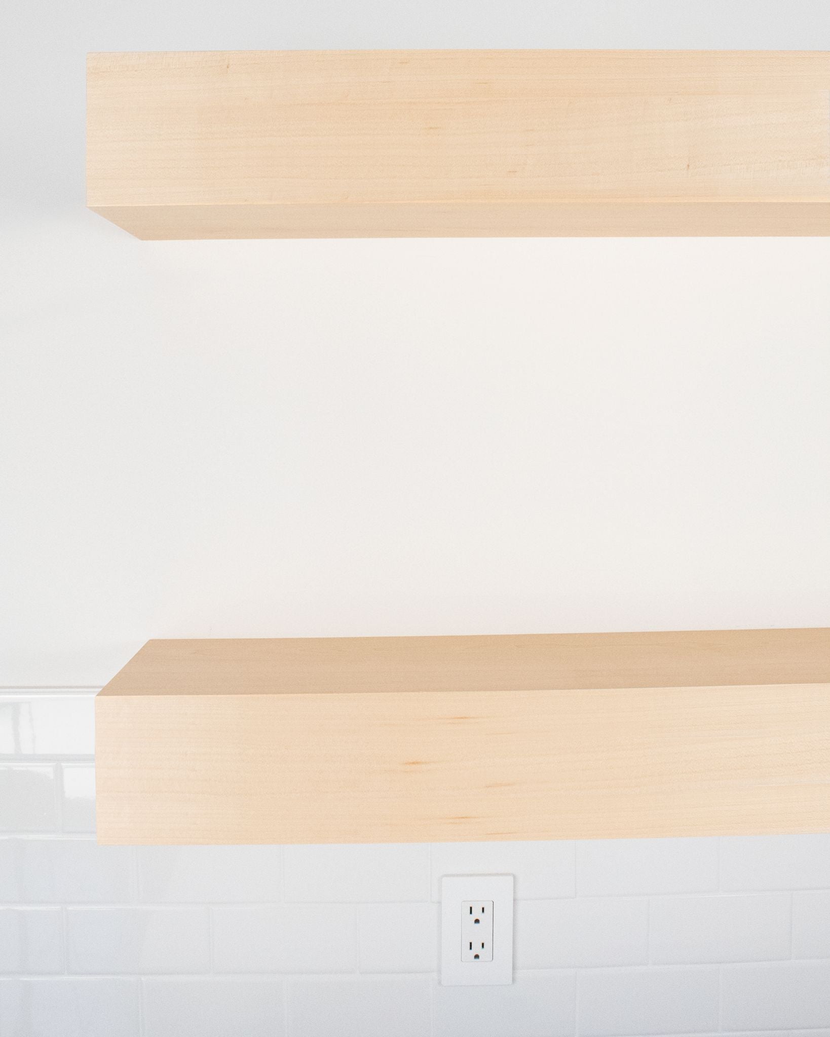 Maple Floating Shelves 4.1-6" thick