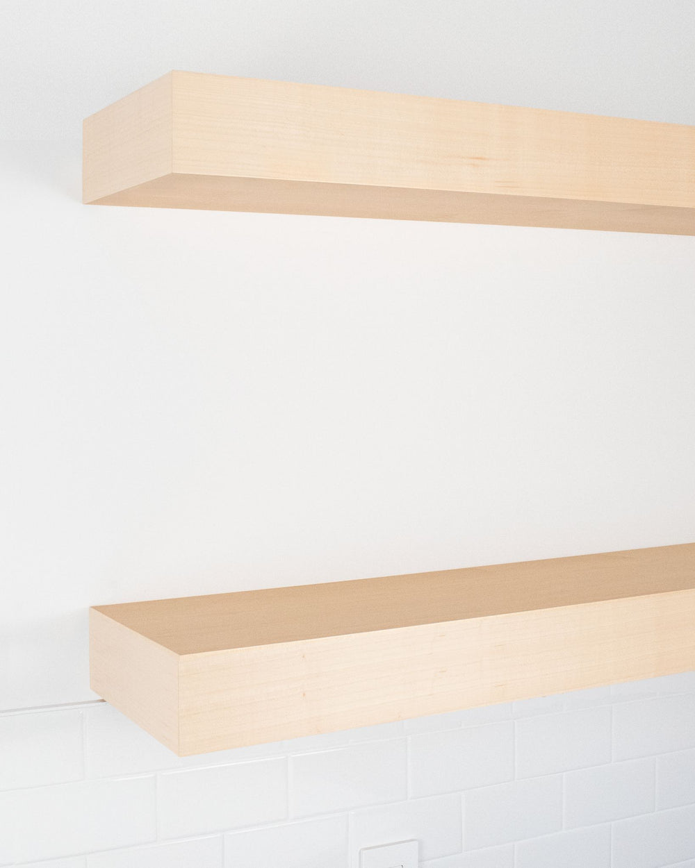 Maple Floating Shelves 2-4" thick