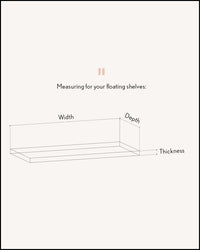 Rift White Oak Floating Shelves 1.75"