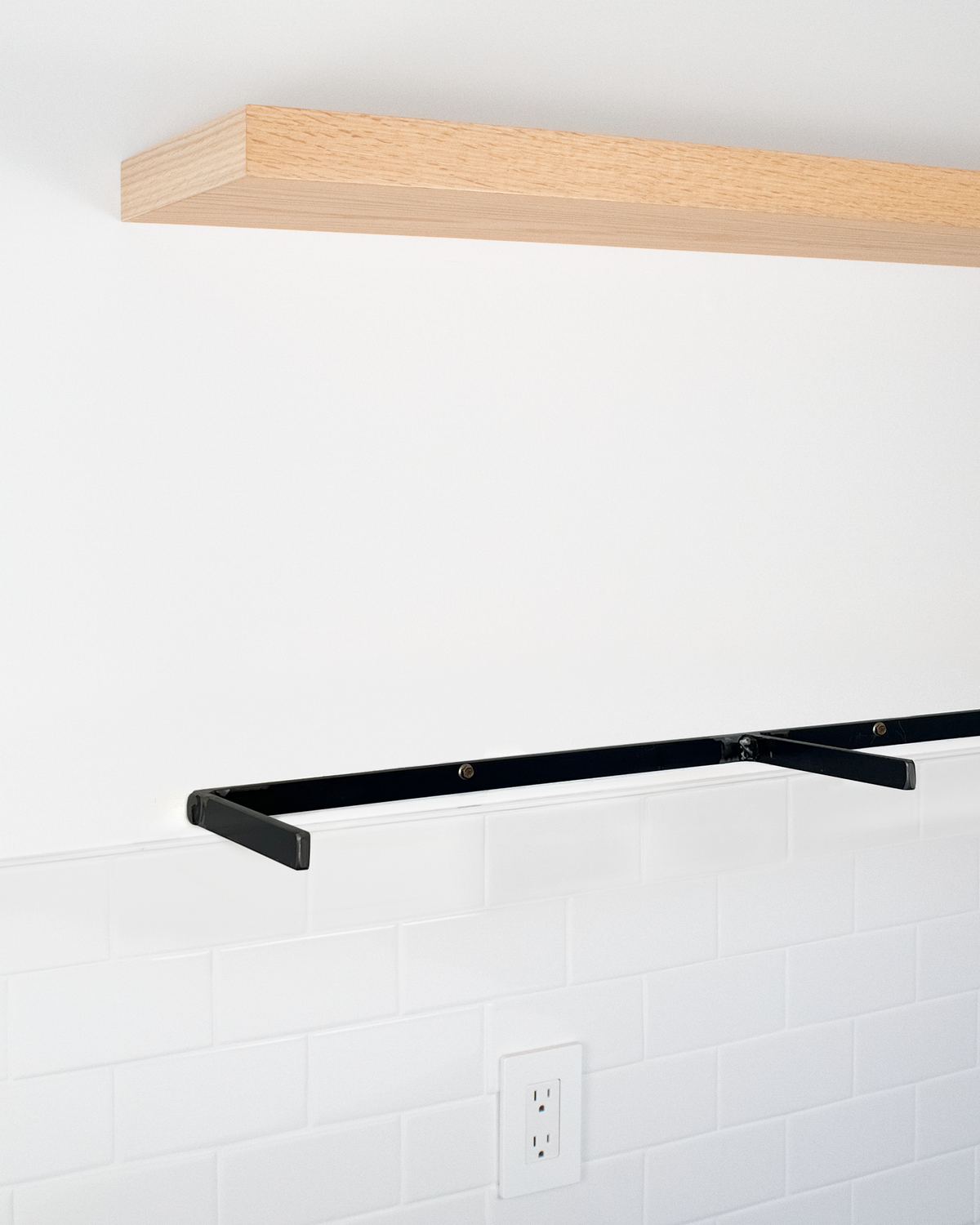 Red Oak Floating Shelves Quick Ship