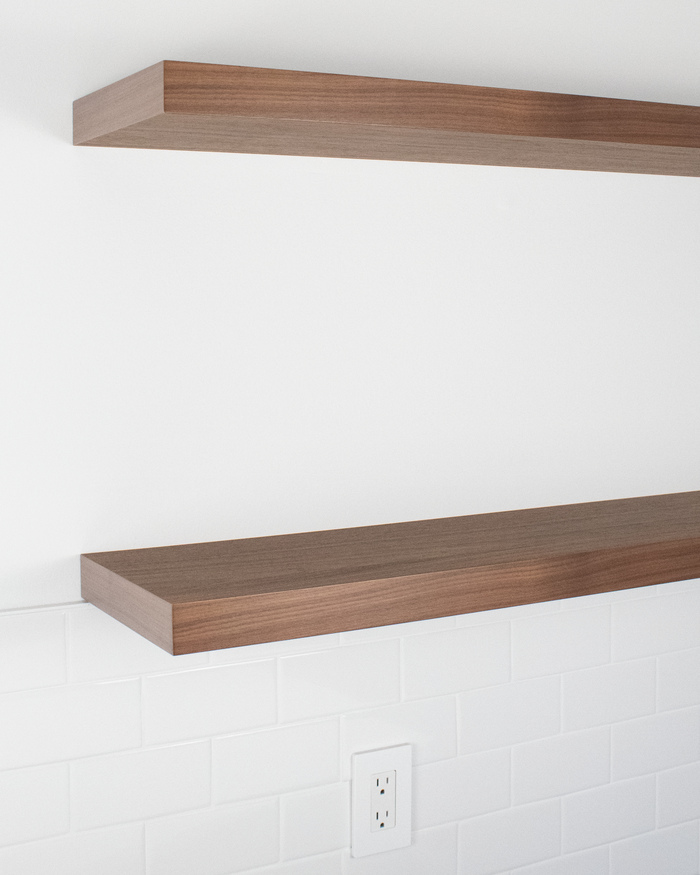 Walnut Floating Shelves 1.75" Made to measure