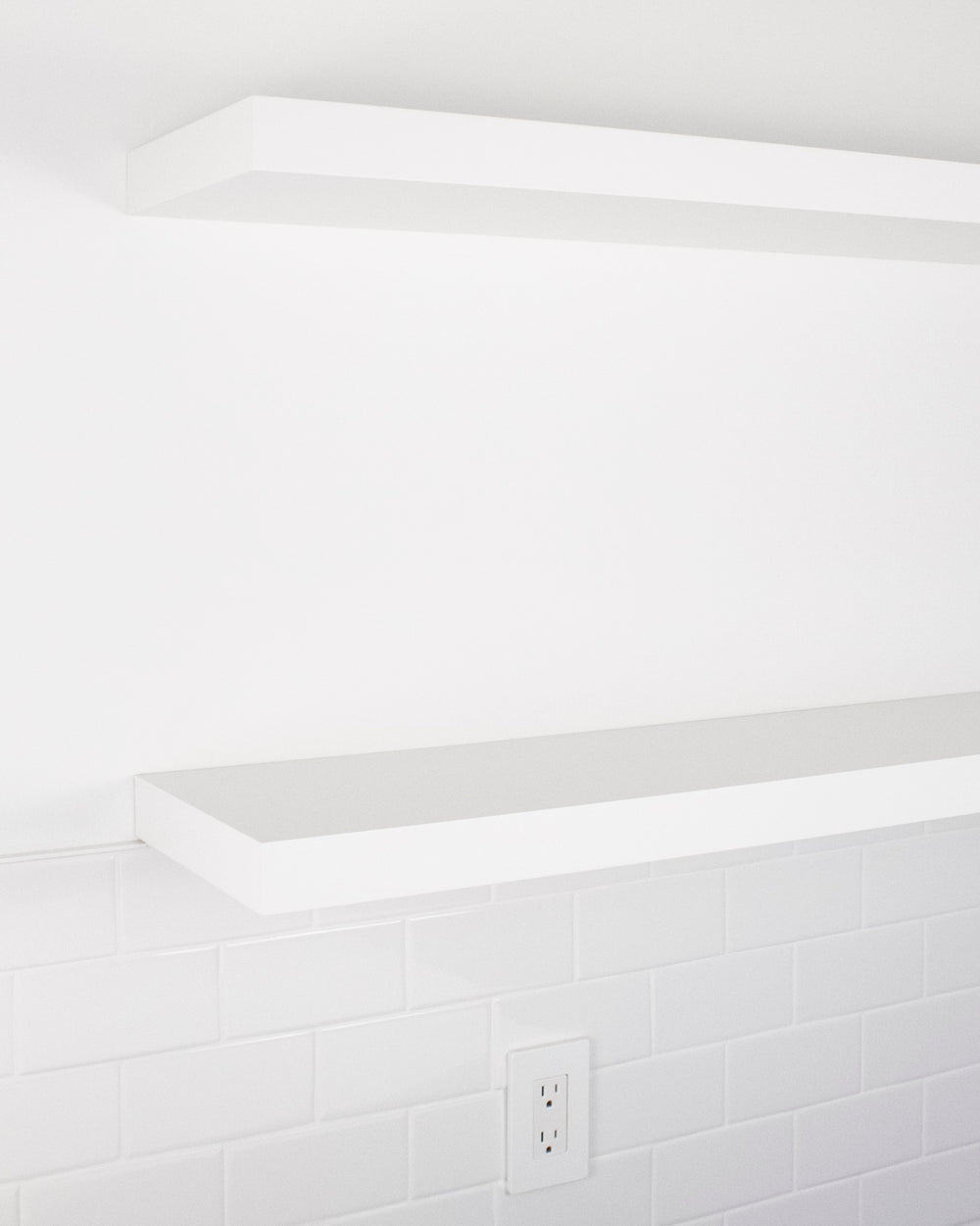 White Floating Shelves 1.75" thick