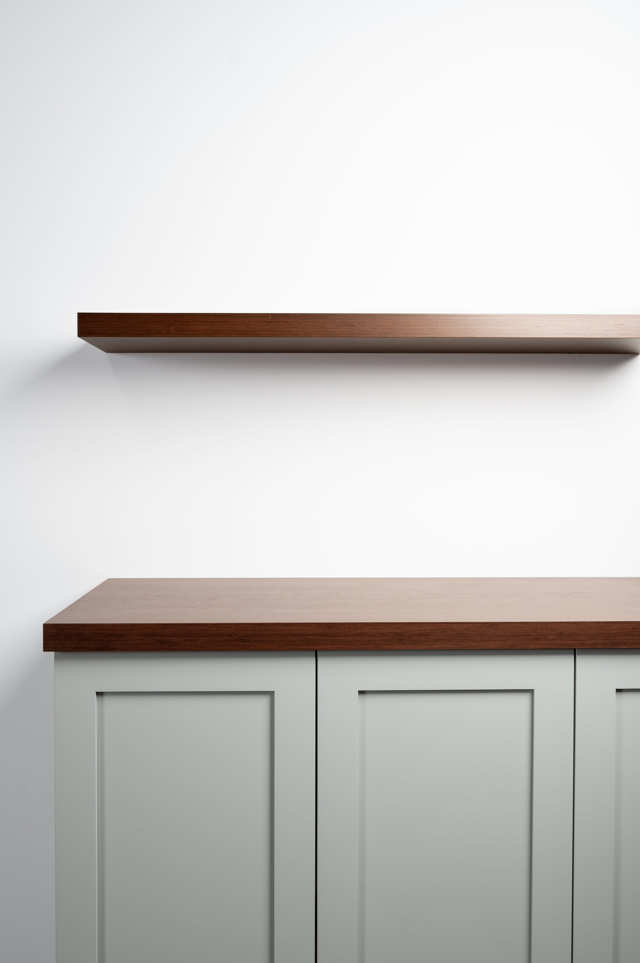 Chocolate Bamboo 1.75" thick Cabinet Top / Slab Shelf