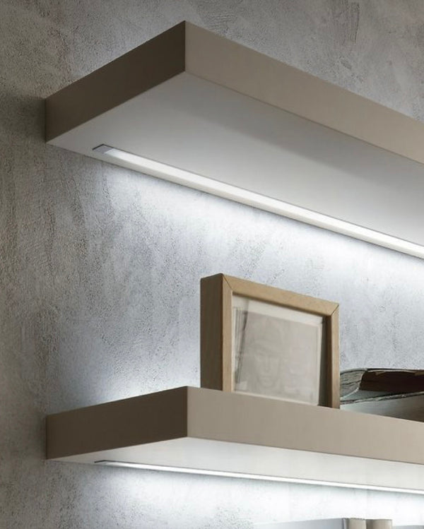 Floating shelf add-on: LED Light Channel with Diffuser Lens